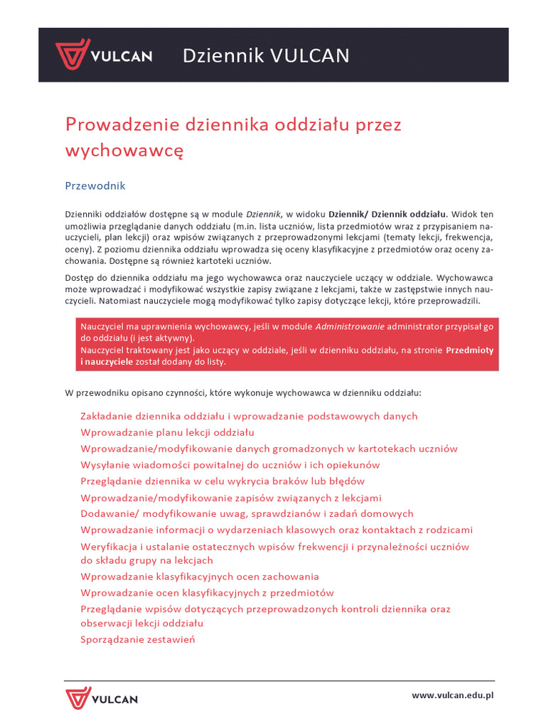 Uonetplus Dziennik-Wychowawca | PDF