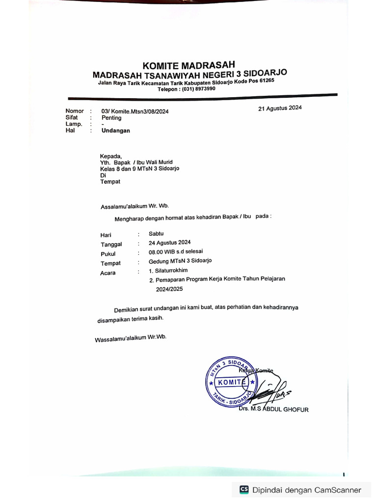 Undg Sosialisasi Program Madrasah | PDF