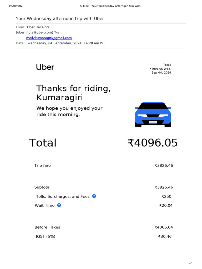 419827240-Uber-Bill | PDF
