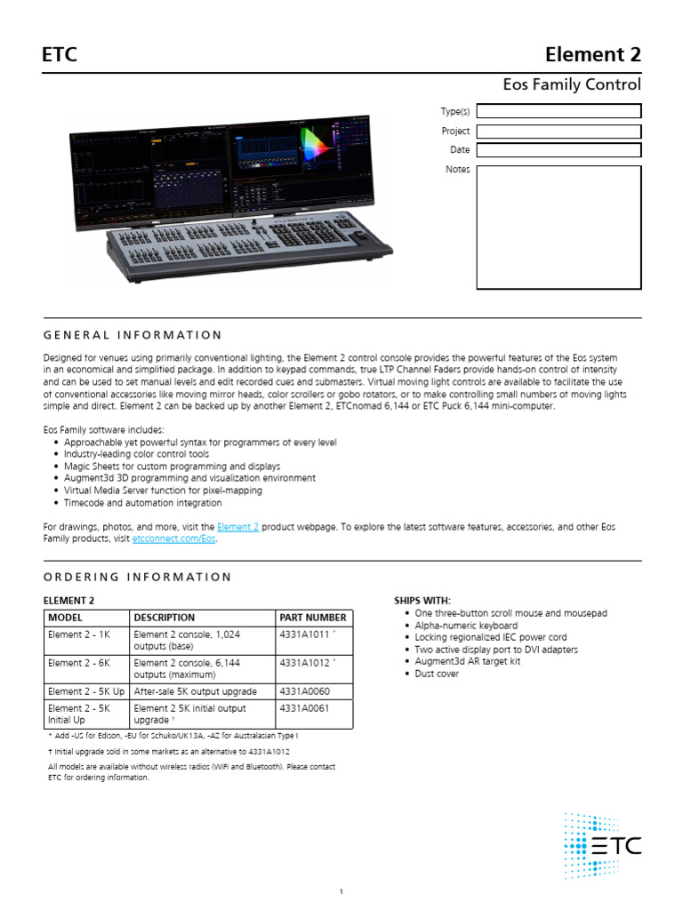 Element2 Datasheet RevB | PDF