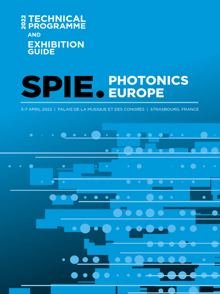 SPIE Photonics Europe 2022 Programme and Exhibition Guide | PDF