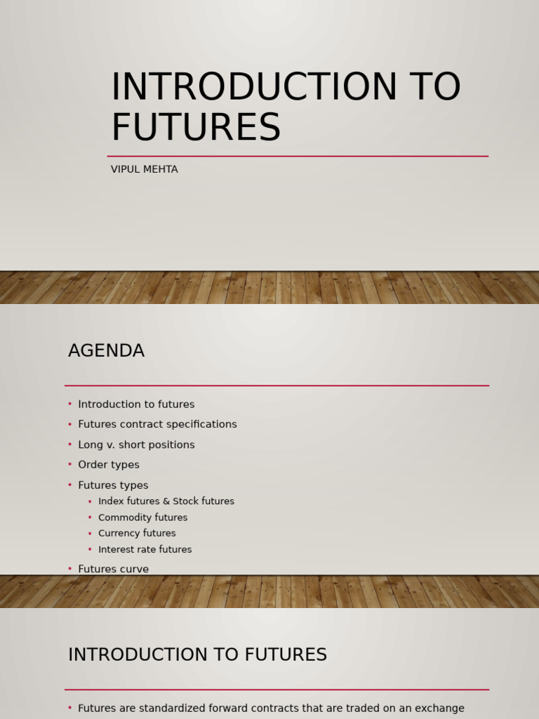 Introduction To Futures | PDF
