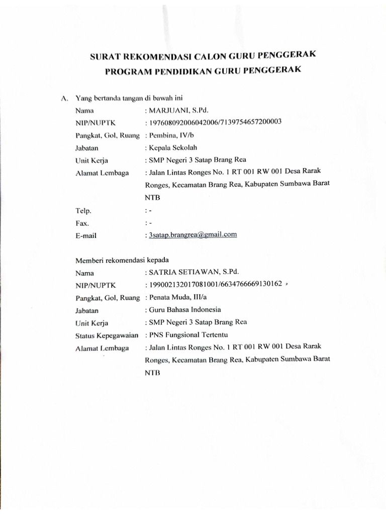 Rekomendasi CGP | PDF