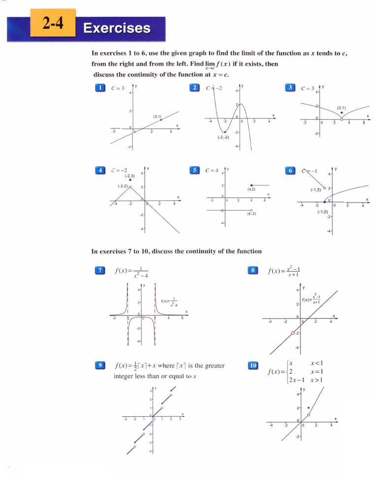 Ch 2-4 Exercises | PDF