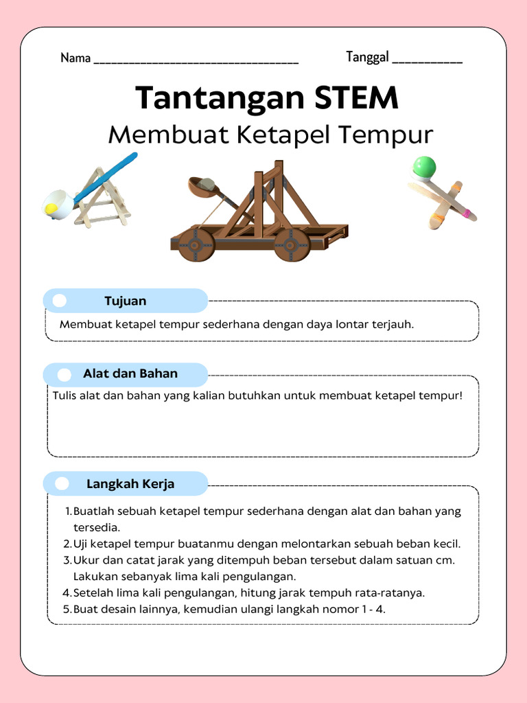 LKPD Stem (Ketapel Tempur) | PDF