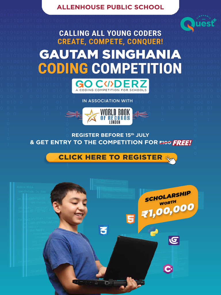 Go Coderz Flyer Student Allenhouse Public School | PDF