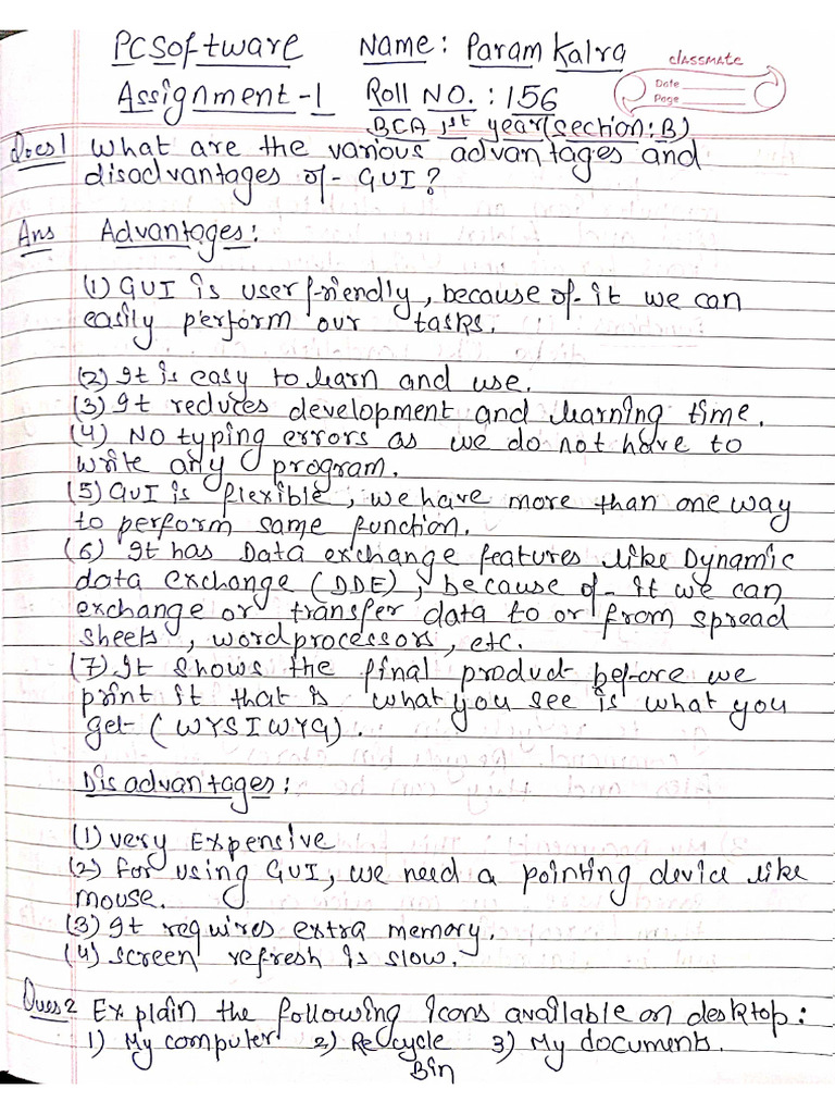 PC Software Assignment 1 | PDF