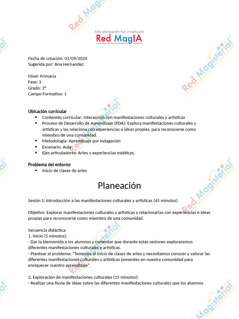 Red MAgIA - Explora Manifestaciones Culturales y Artísticas y Las ...
