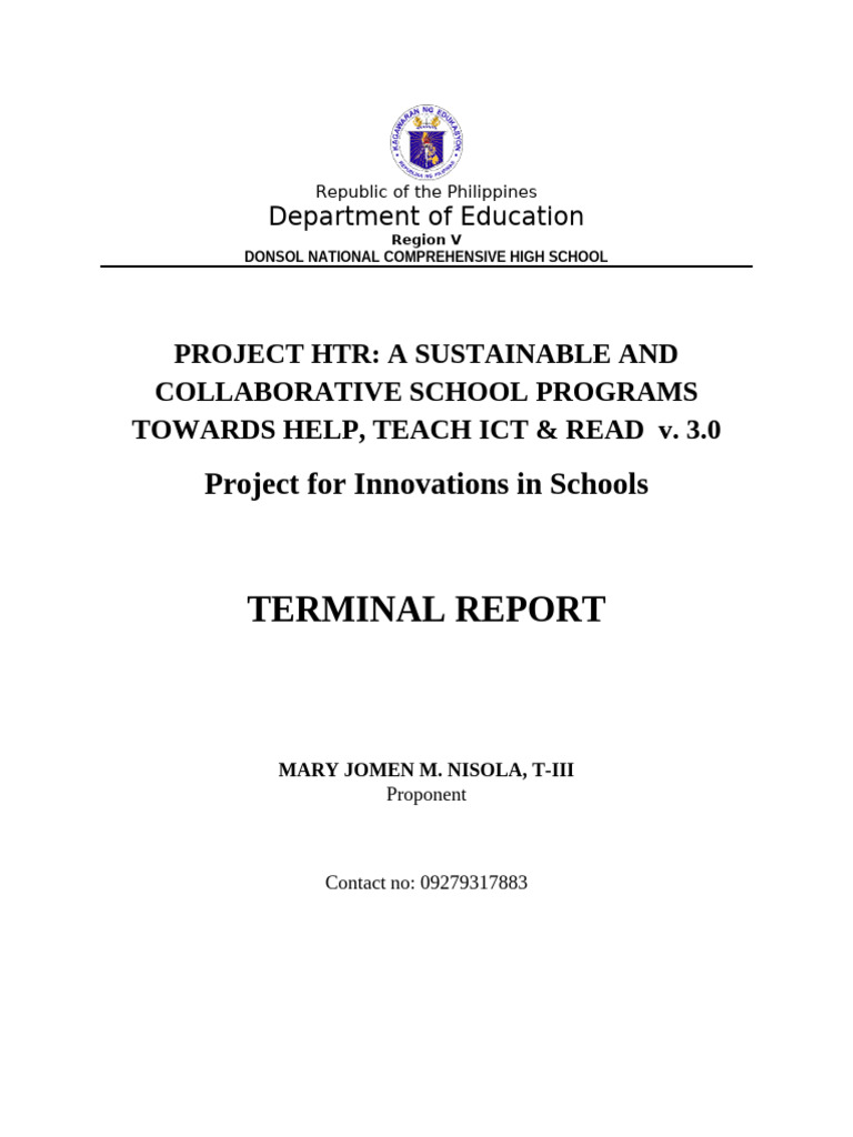 Accomplishment Report Project Help 2023 2024 | PDF
