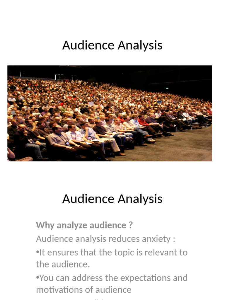 Audience Analysis | PDF