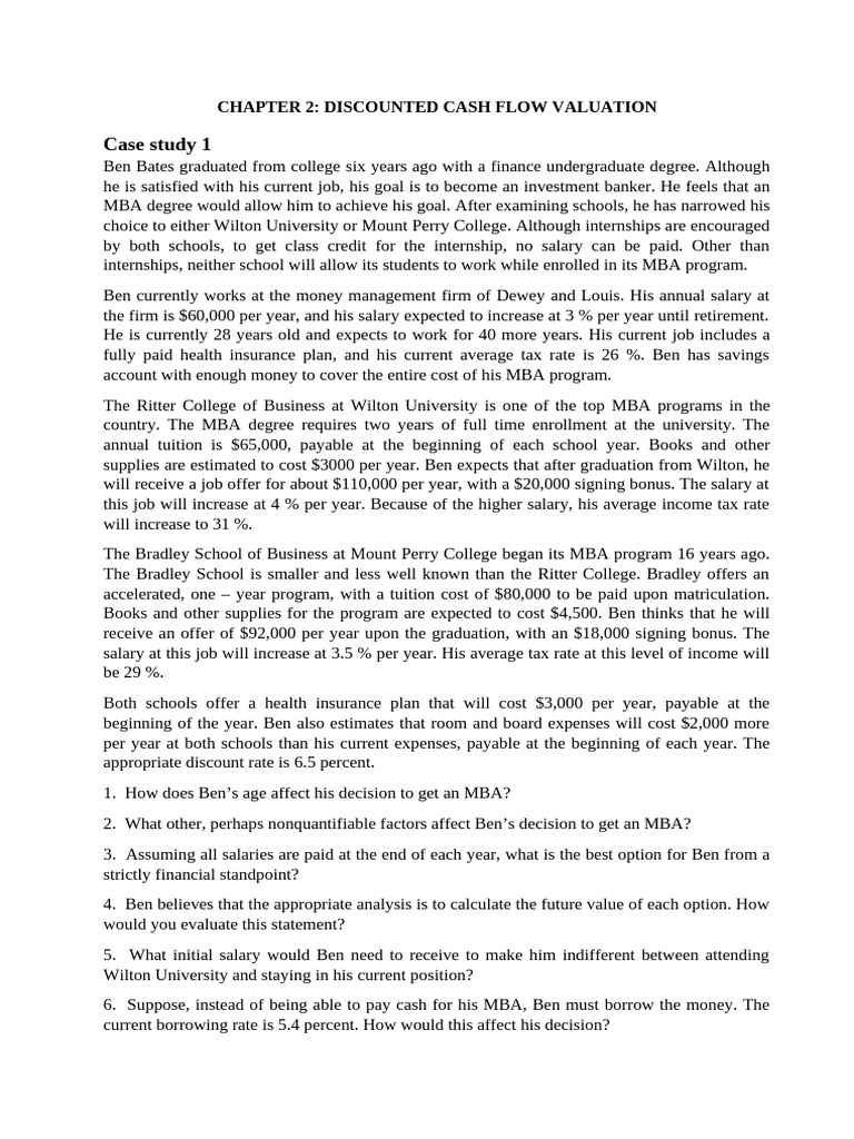 Chapter 2 Case Study | PDF