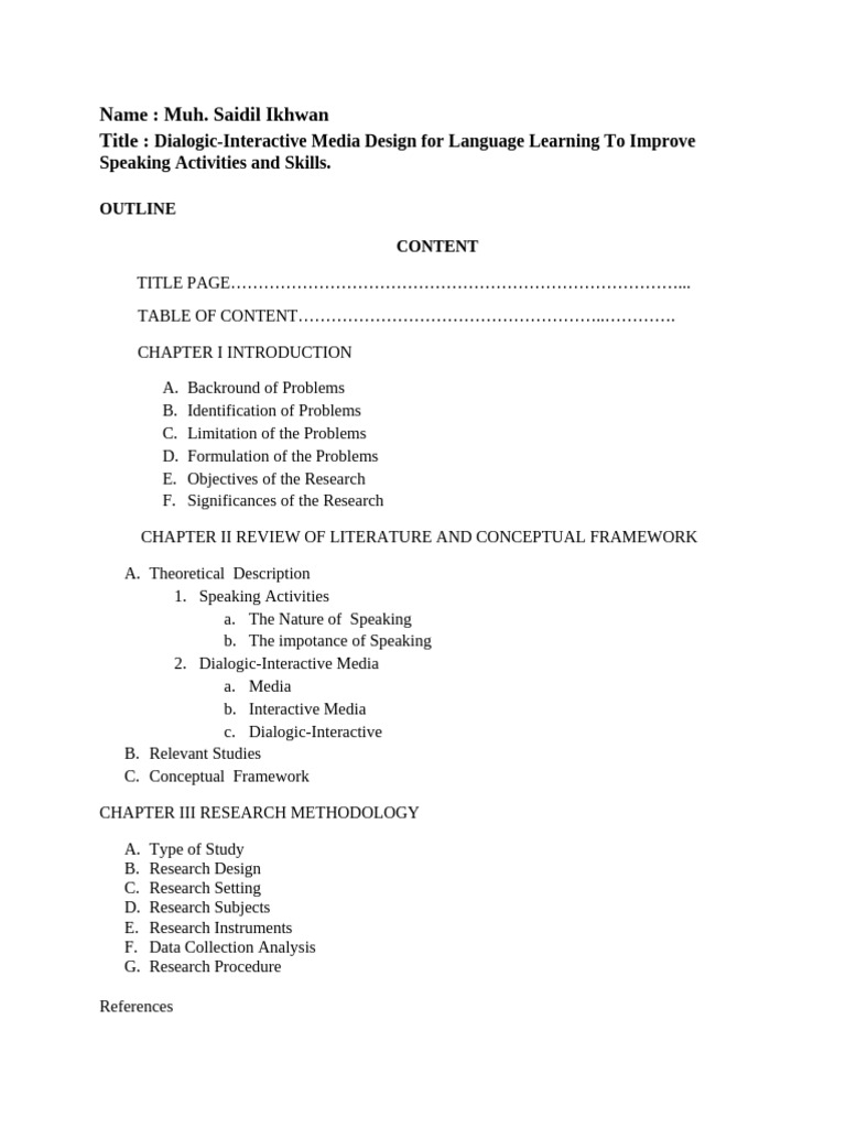 Dialogic Interactive Muh.saidilIkhwan Outline | PDF