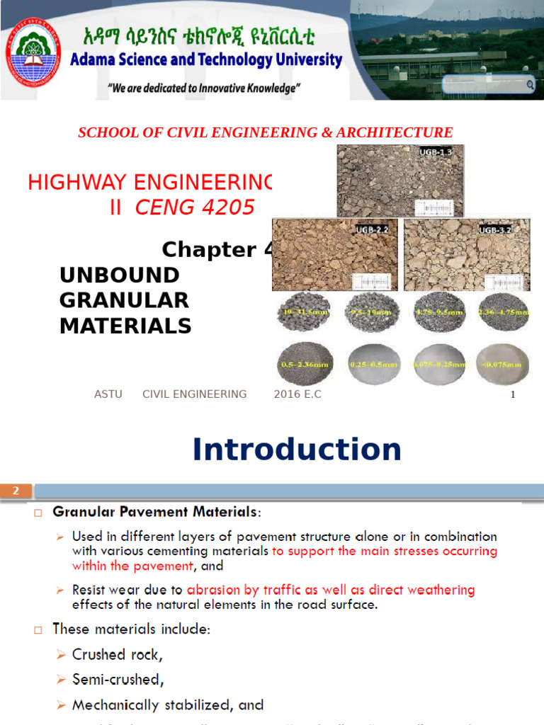 Chapter 4 Unbound Pavement Materials | PDF