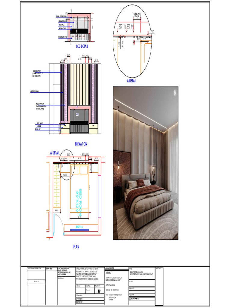 SARAF SIR BUNGALOW MA. BEDROOM GROUND FLOOR (1) - Model | PDF