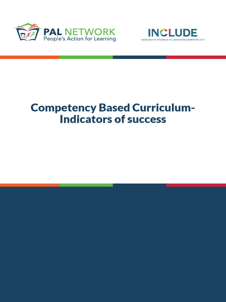 Competency Based Curriculum Indicators of Success 1 | PDF