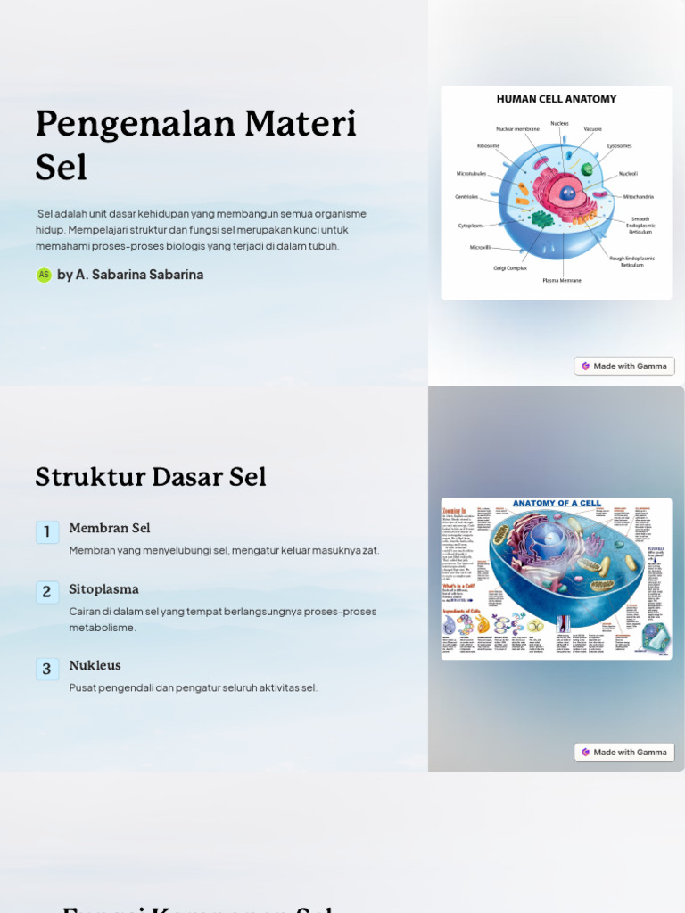 Pengenalan Materi Sel | PDF