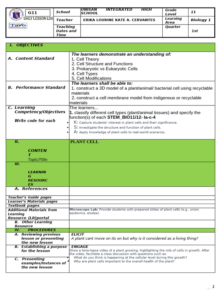 7es-Plant Cell | PDF
