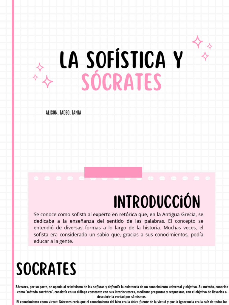 LA SOFÍSTICA Y SÓCRATES Exposición | PDF | Sócrates | Verdad