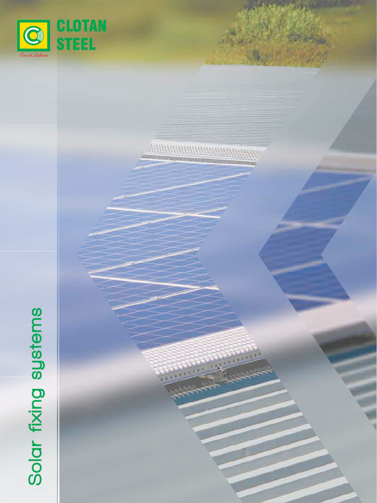 Clotan Steel Solar Fixing Systems Brochure Digital | PDF