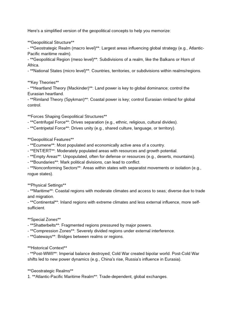 Geopol structures | PDF