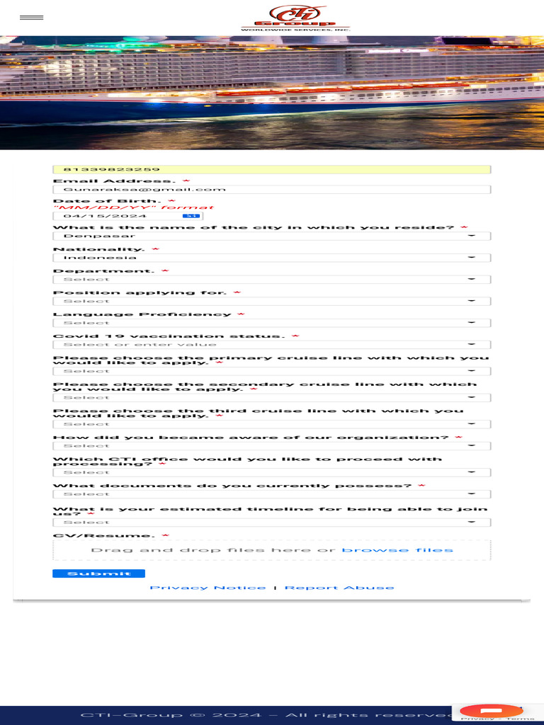 Apply CTI USA Official | PDF