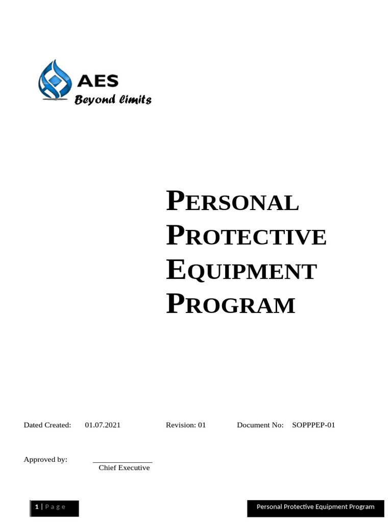 11.1 Personal Protective Equipment Program | PDF