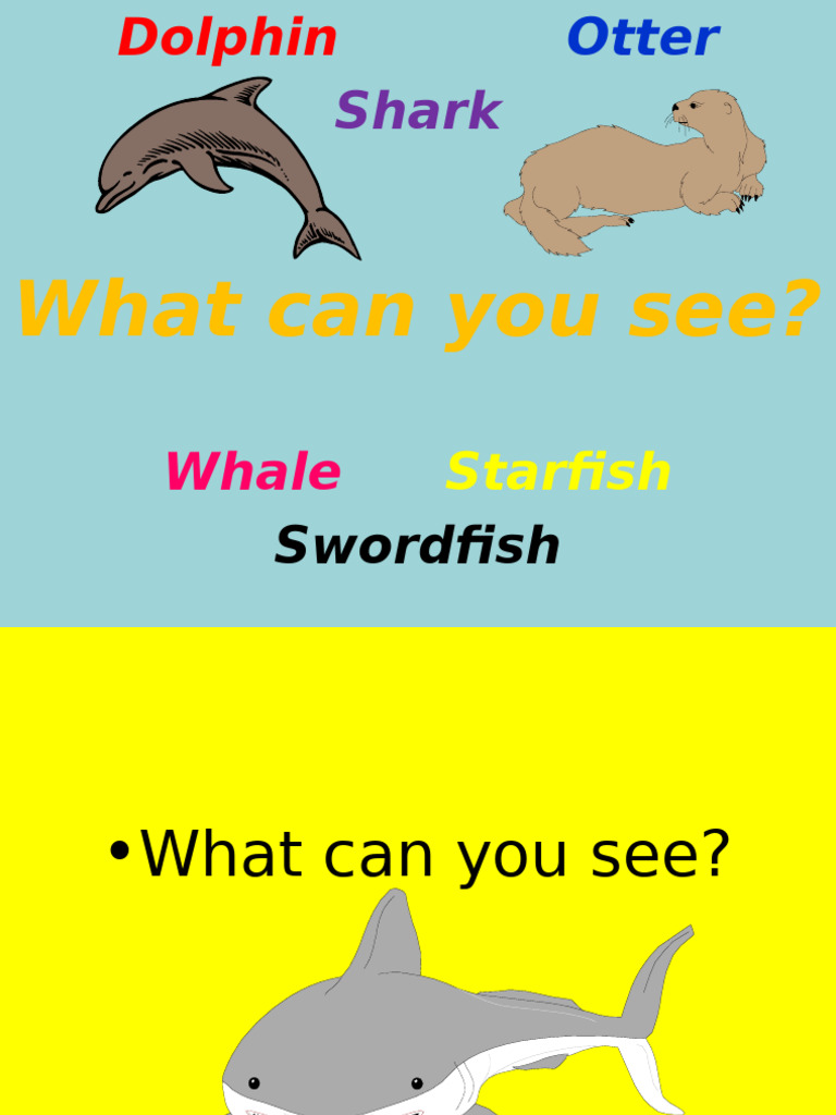 Sea Animals PPT Quiz | PDF