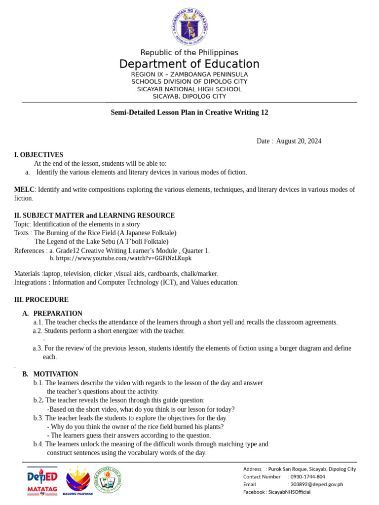 Q1 Cot-Dlp G12 Creative Writing | PDF