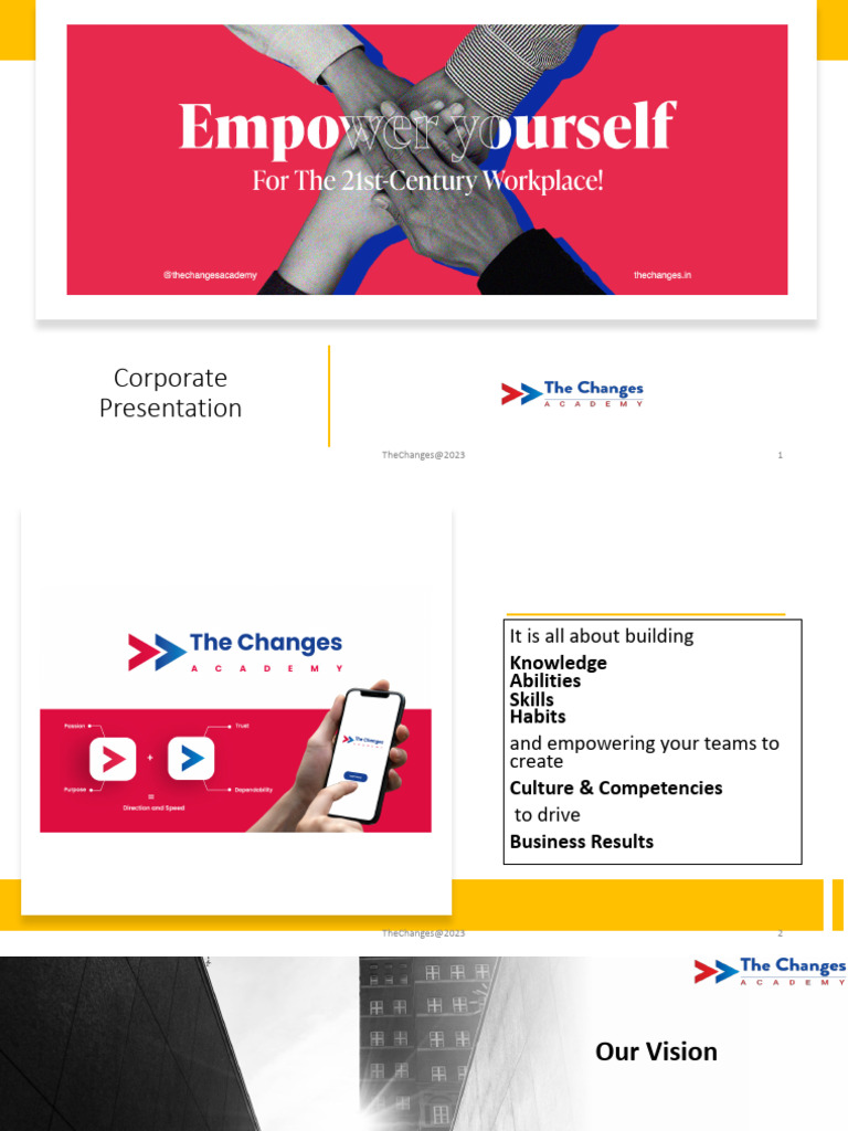 The Changes Corp Deck Abridged | PDF | Learning | Leadership