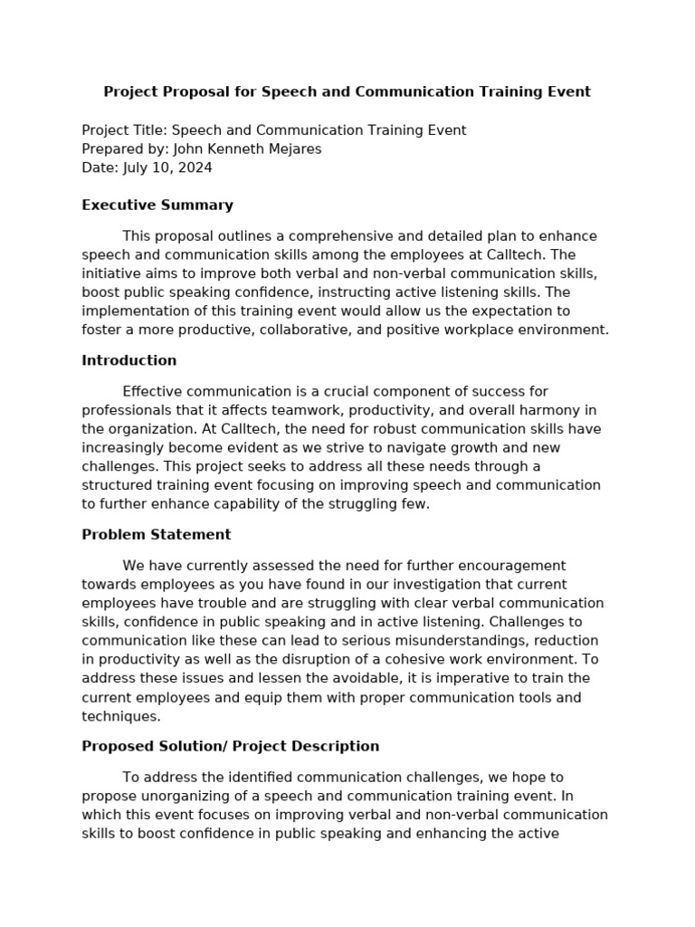 Project Proposal | PDF