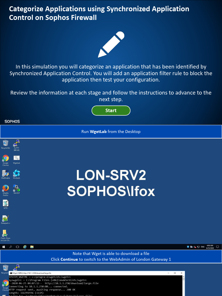 FW4505 20.0v1 Simulation - Categorize Applications Using Sync App CTRL | PDF