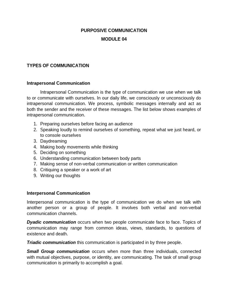 Purposive Communication Module 4 | PDF