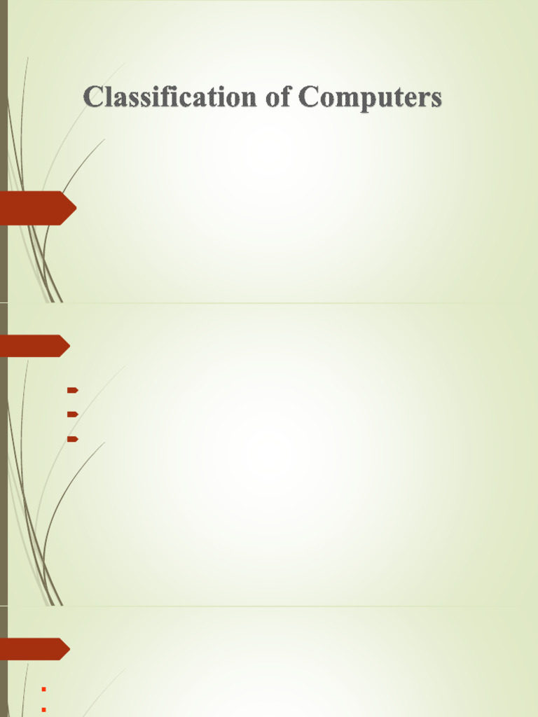 Lec#7 - Classifications of Computers | PDF