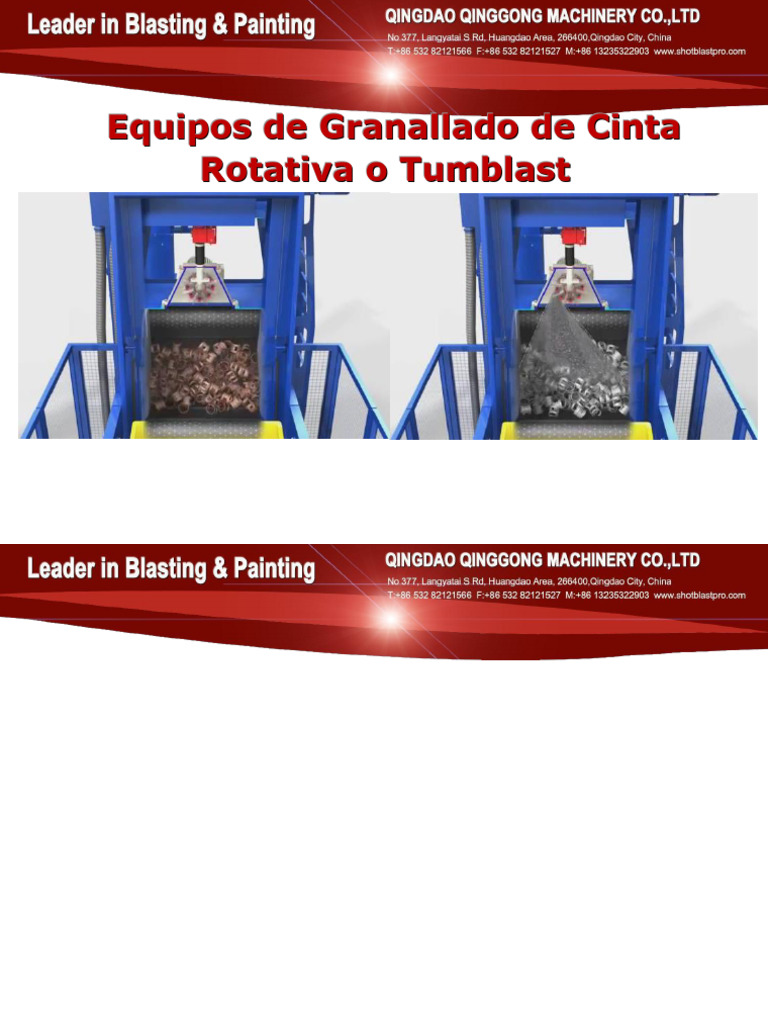 Tumble Blast Machine With Rubber Belt | PDF