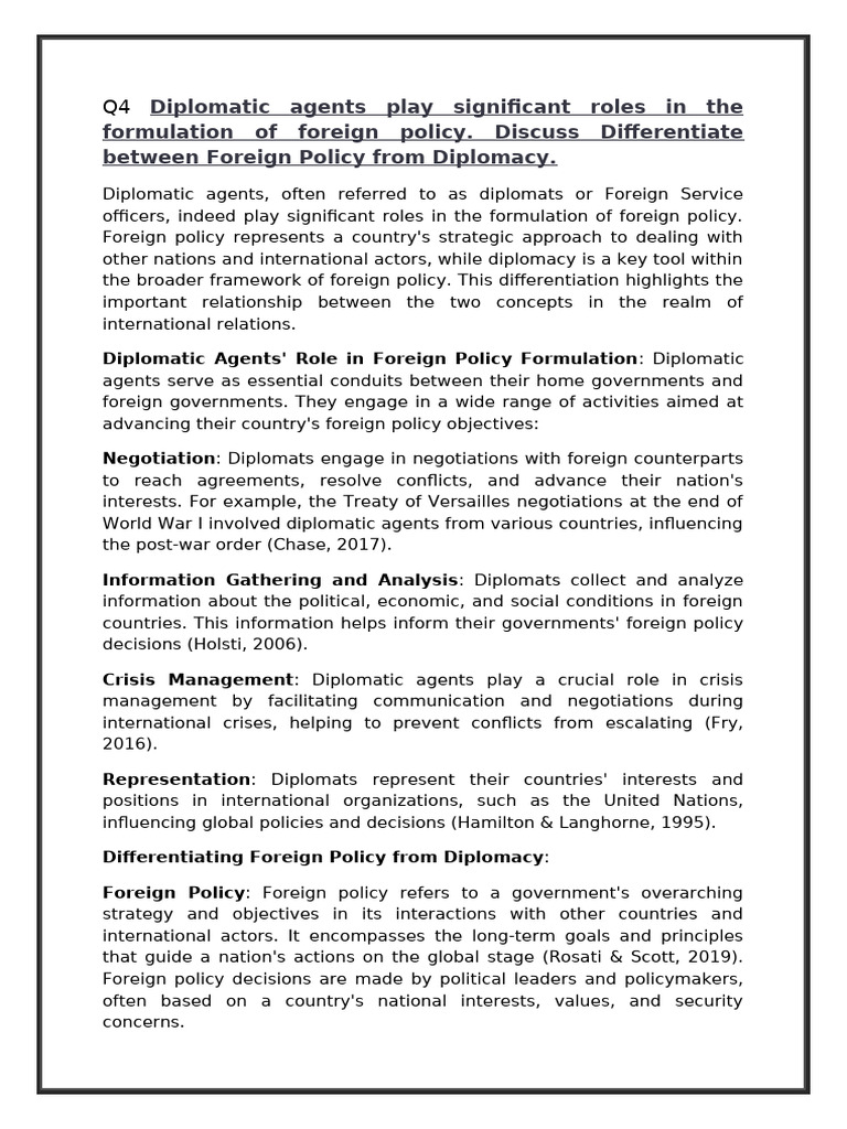 q4 Grup Presentation (Diplomacy | PDF