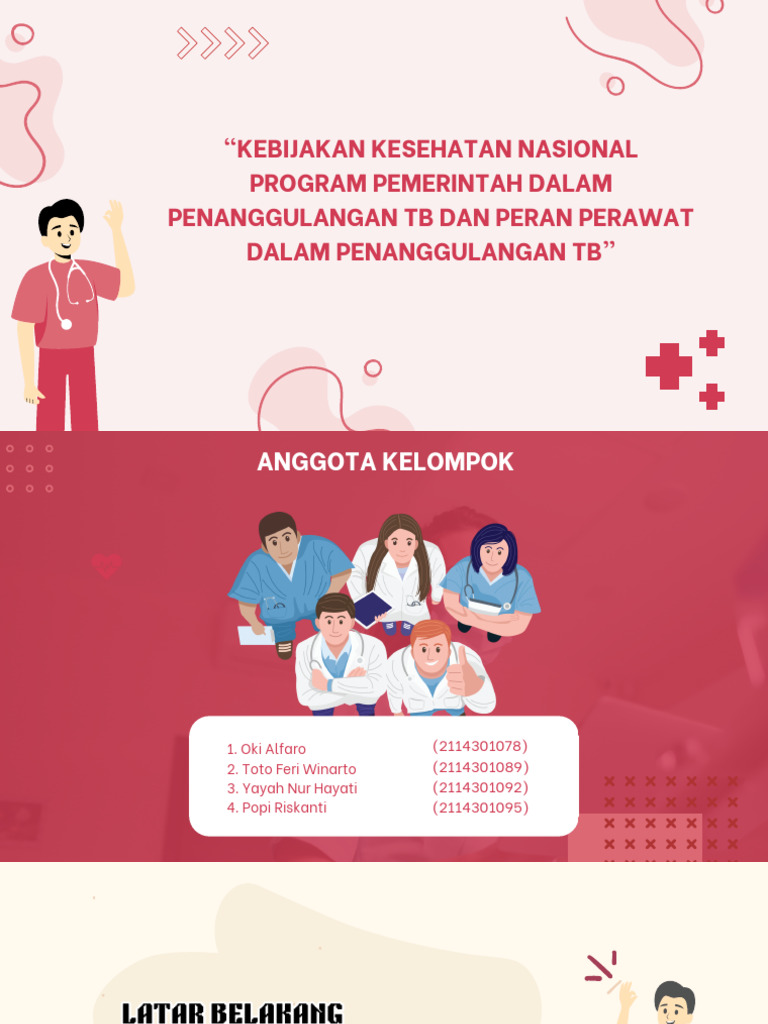 Kebijakan Kesehatan Nasional Program Pemerintah Dalam Penanggulangan Tb ...