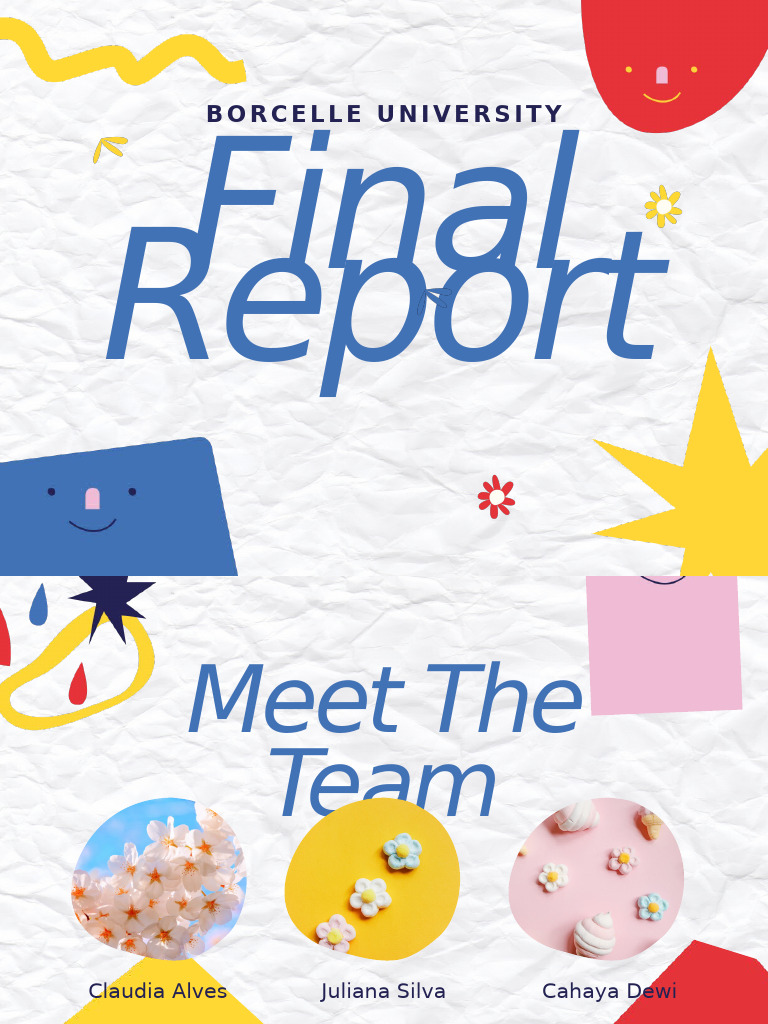 Colorful Cute Doodle Face Final Report Presentation | PDF