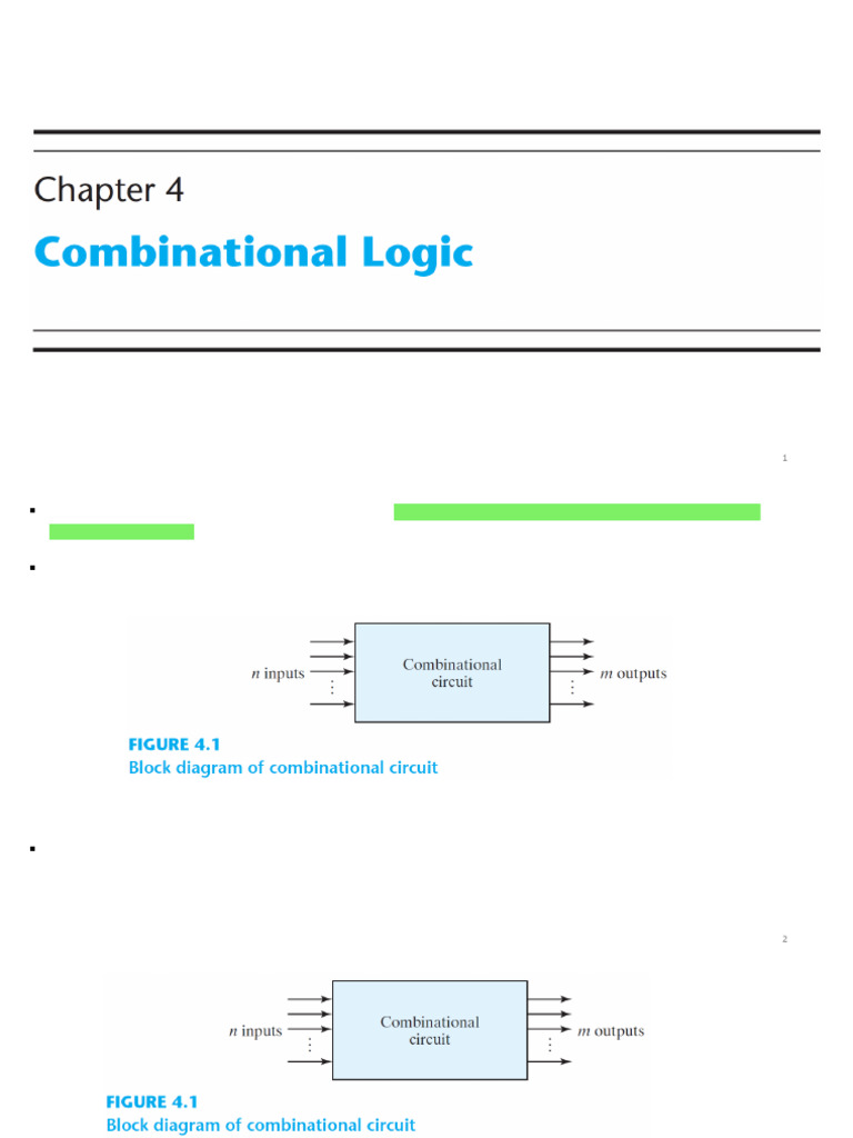 MorrisMano5e Chapter4 | PDF