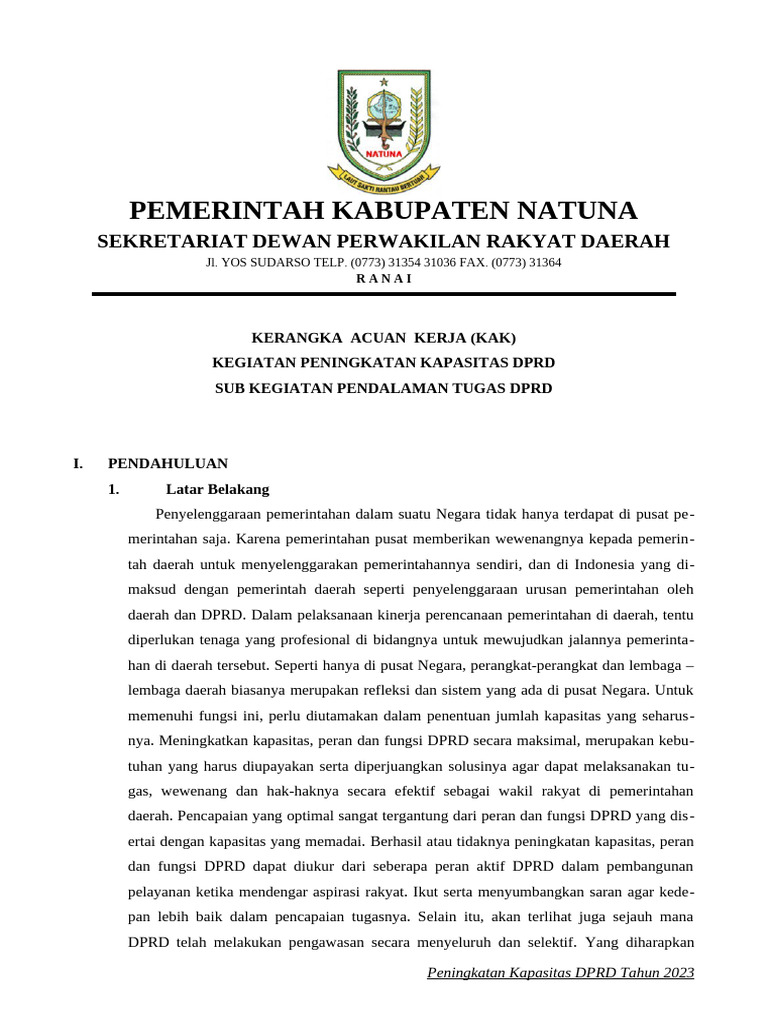 KAK Bimtek BR | PDF