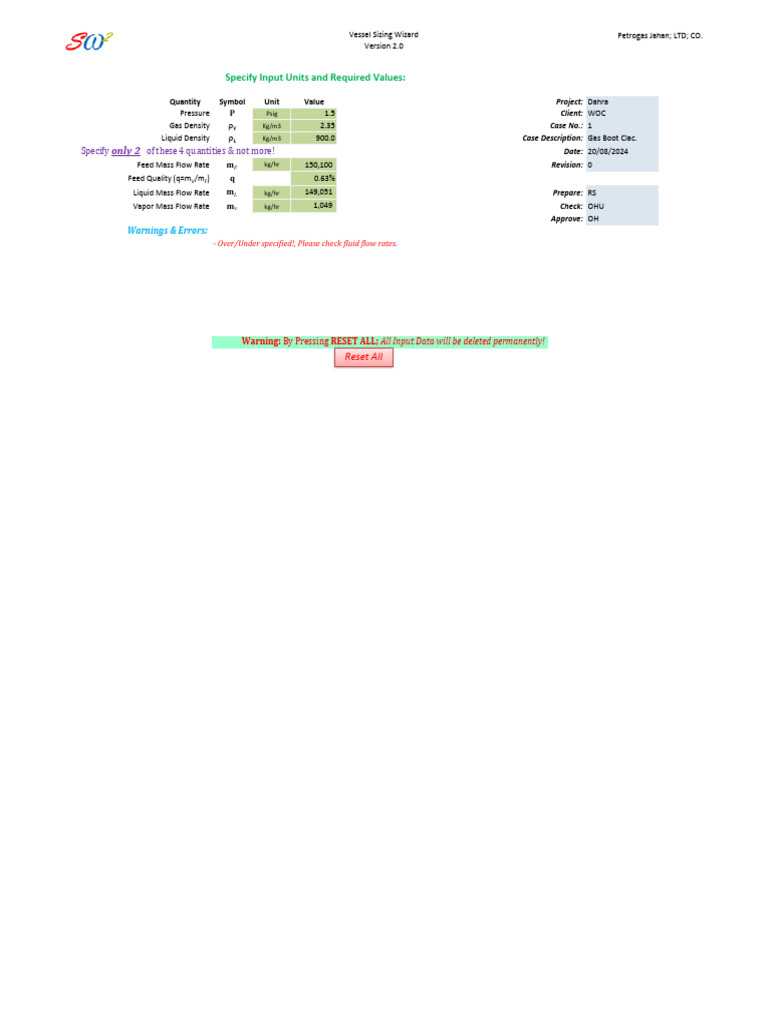 Gas Boot Sizing | PDF