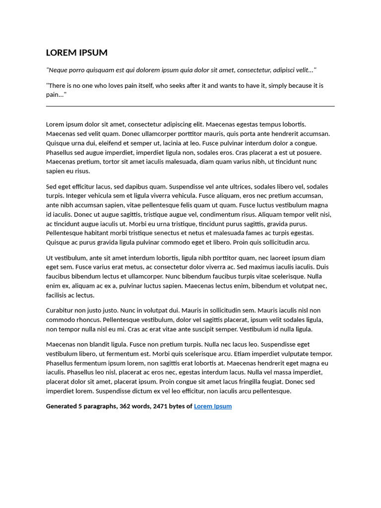 Texto de Ejemplo: Lorem Ipsum Completo | PDF | Crecimiento personal y ...