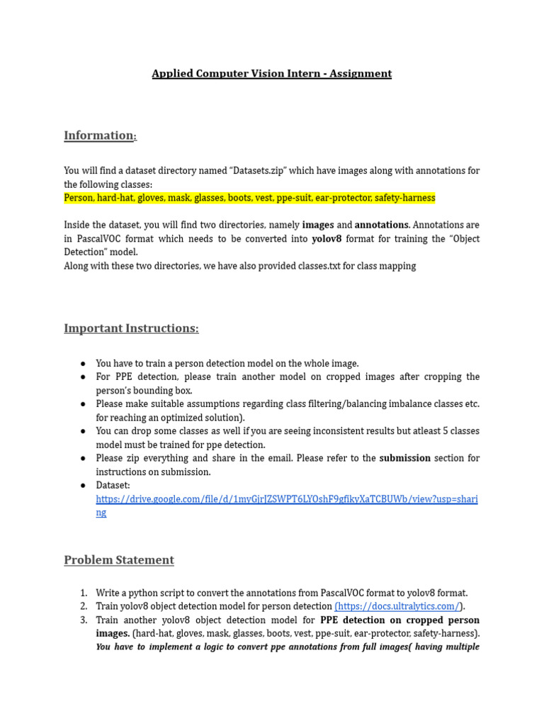 AI Internship Assignment | PDF