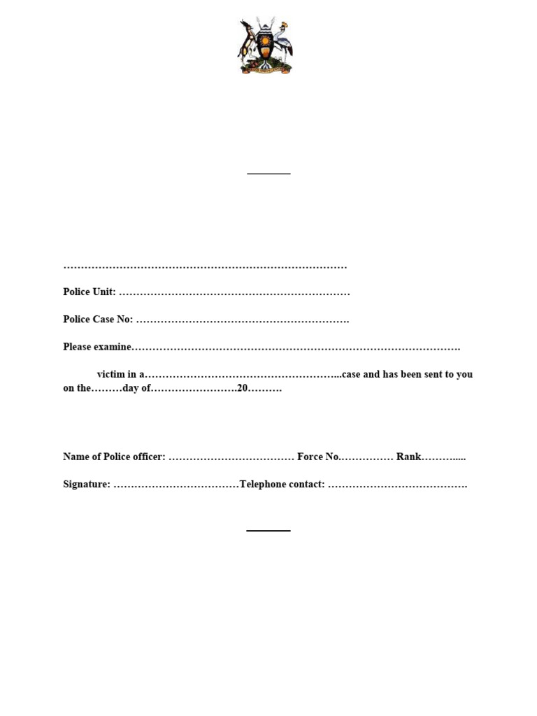 Police Medical Examination Form 3A | PDF | Rape | Social Science