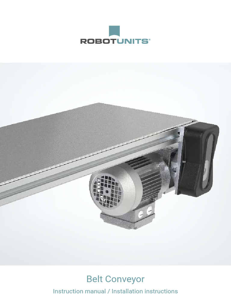 Instruction Manual Belt Conveyor en 1 | PDF