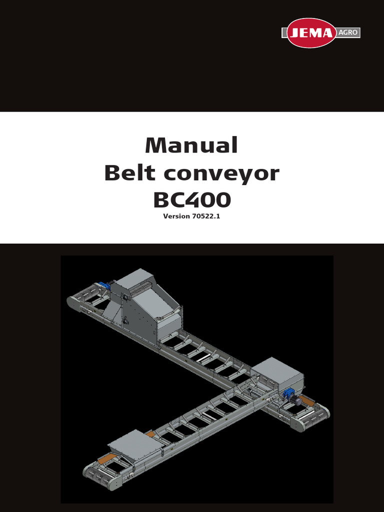 Manual Bc400 Belt Conveyor Non Zone Uk Jema Agro | PDF