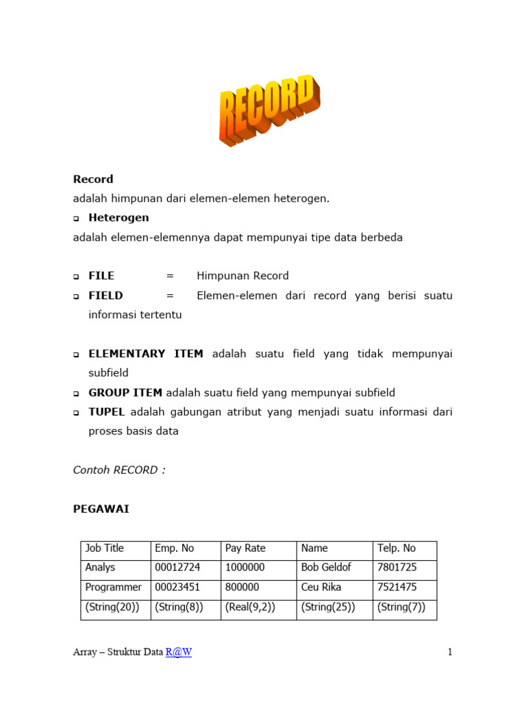 BAB4-RECORD LANJUTs | PDF