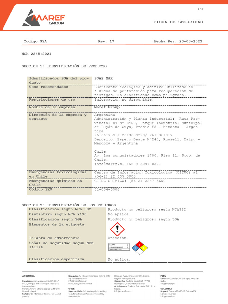 FDS Soap Mar | PDF