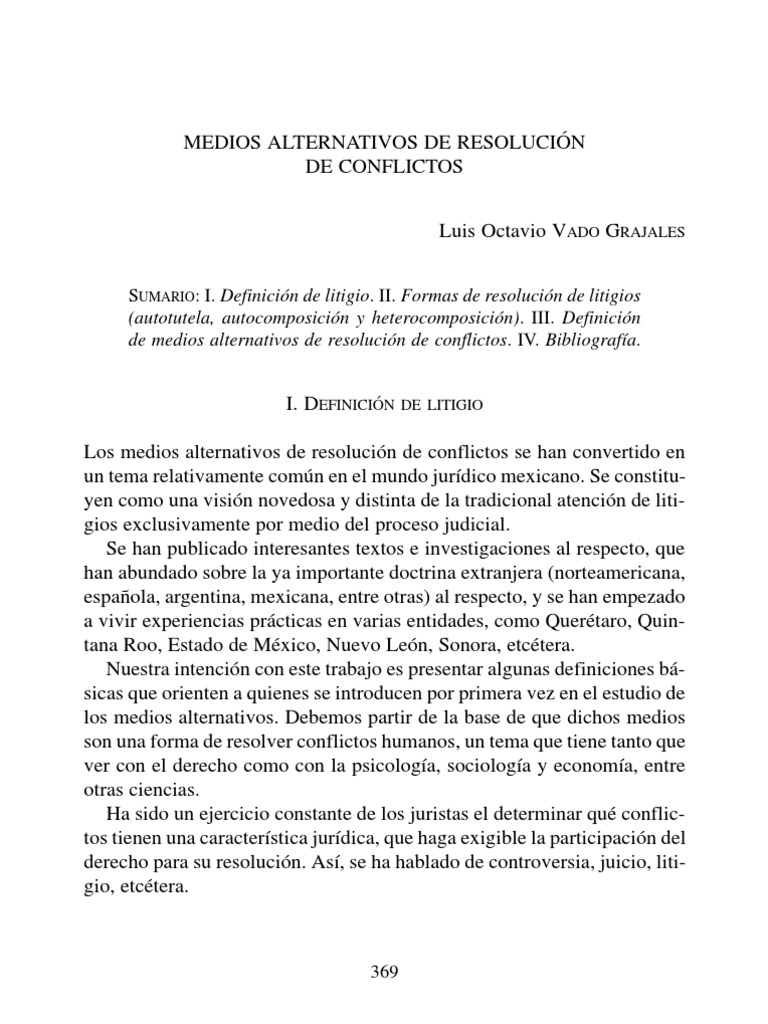 Heterocomposición | PDF