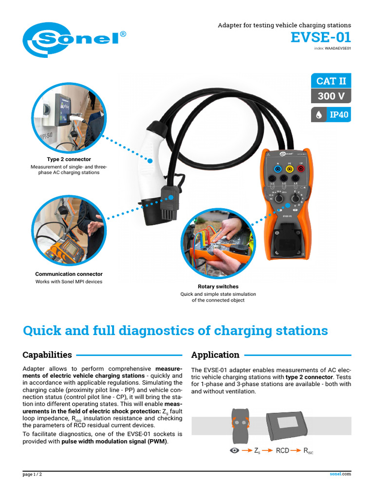 Datasheet EVSE-01 EN v1.05 | PDF