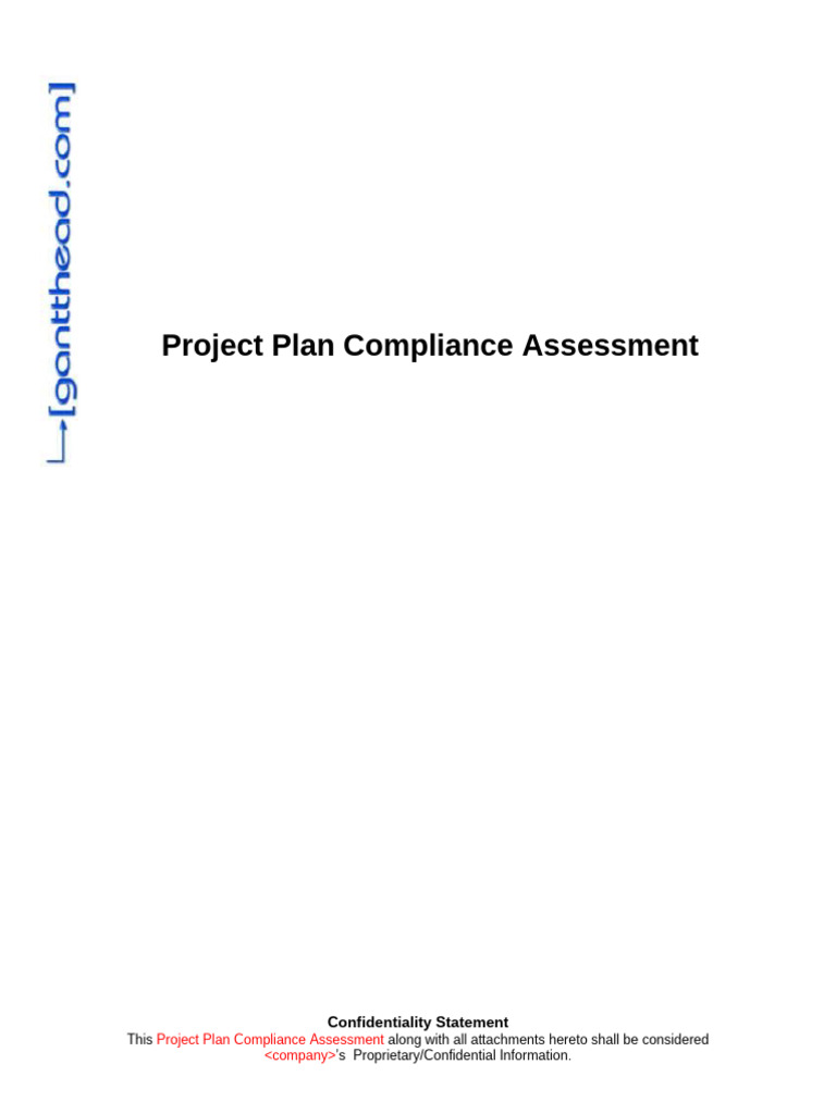 PMProjectPlanCompliance 200707161 | PDF